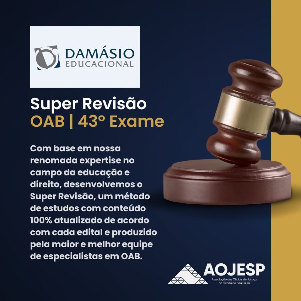 Damásio Educacional oferece descontos para o curso Super Revisão OAB ...